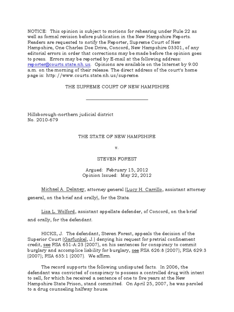 Forest | PDF | Parole | Plea