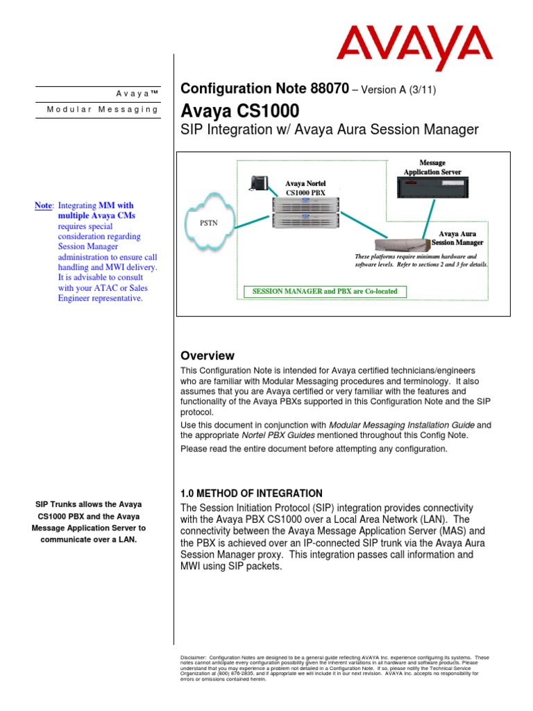 Avaya CS 1000 Handbook | PDF | Session Initiation Protocol | Voicemail