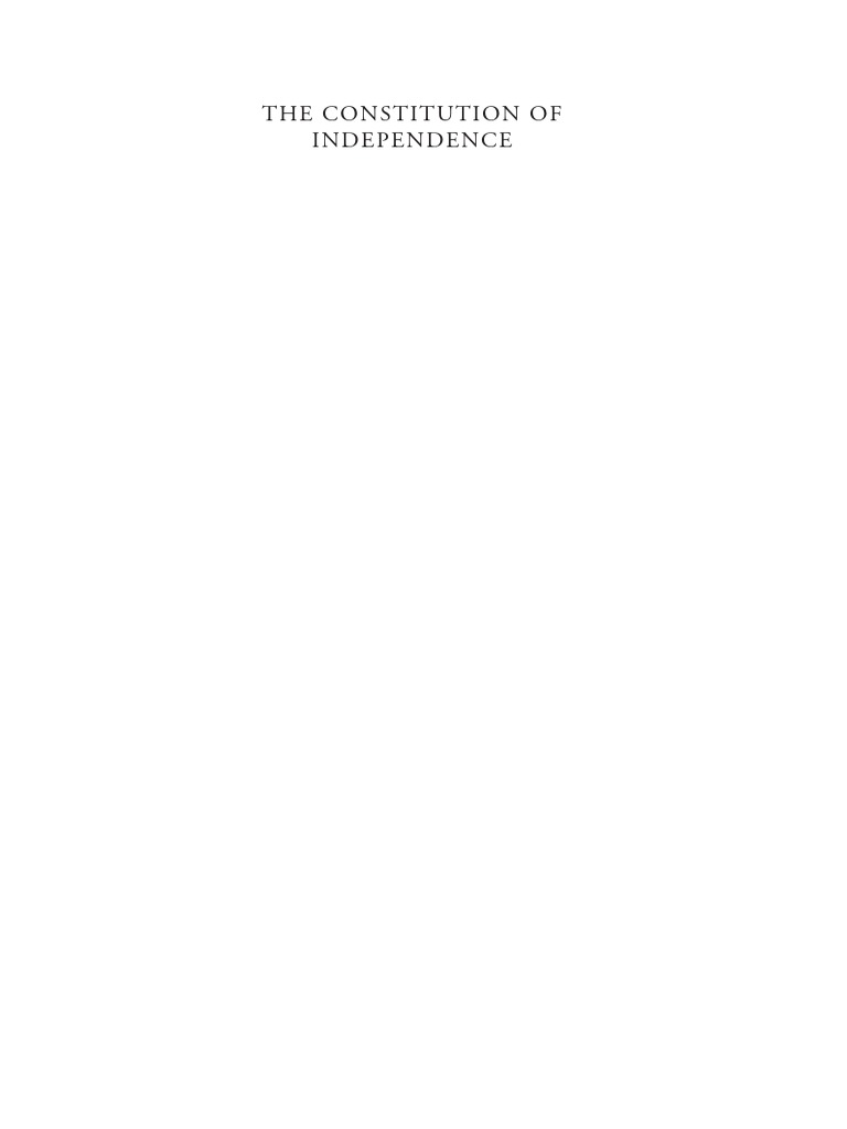 Constitution Independence | PDF | Parliament Of The United Kingdom ...