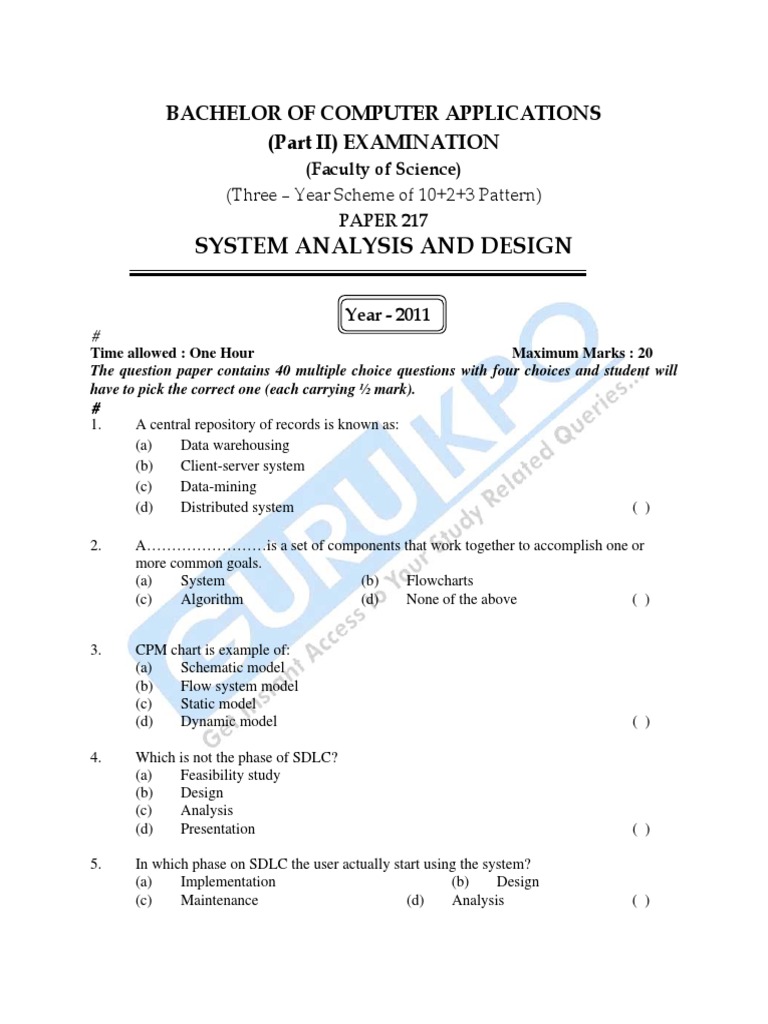 System Analysis And Design Pdf C Programming Language Databases