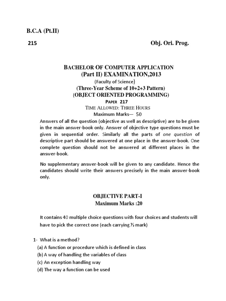 Object Oriented Programming Pdf Java Programming Language Inheritance Object Oriented 7915