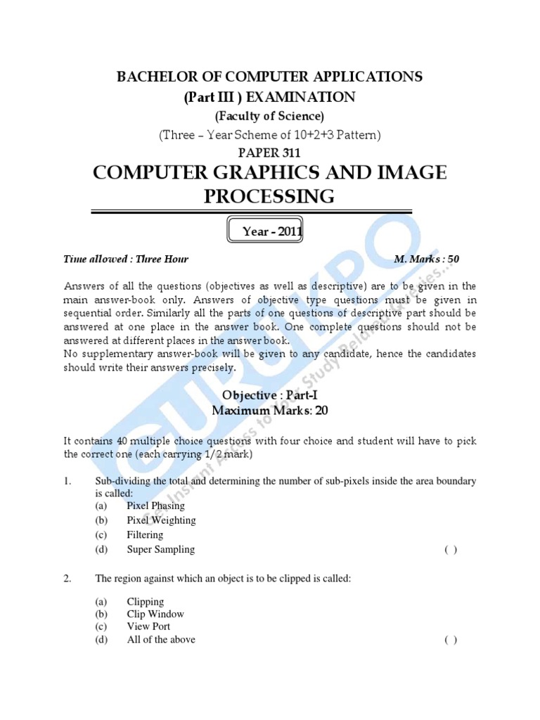 Computer Graphics and Image Processing | Download Free PDF | Liquid ...