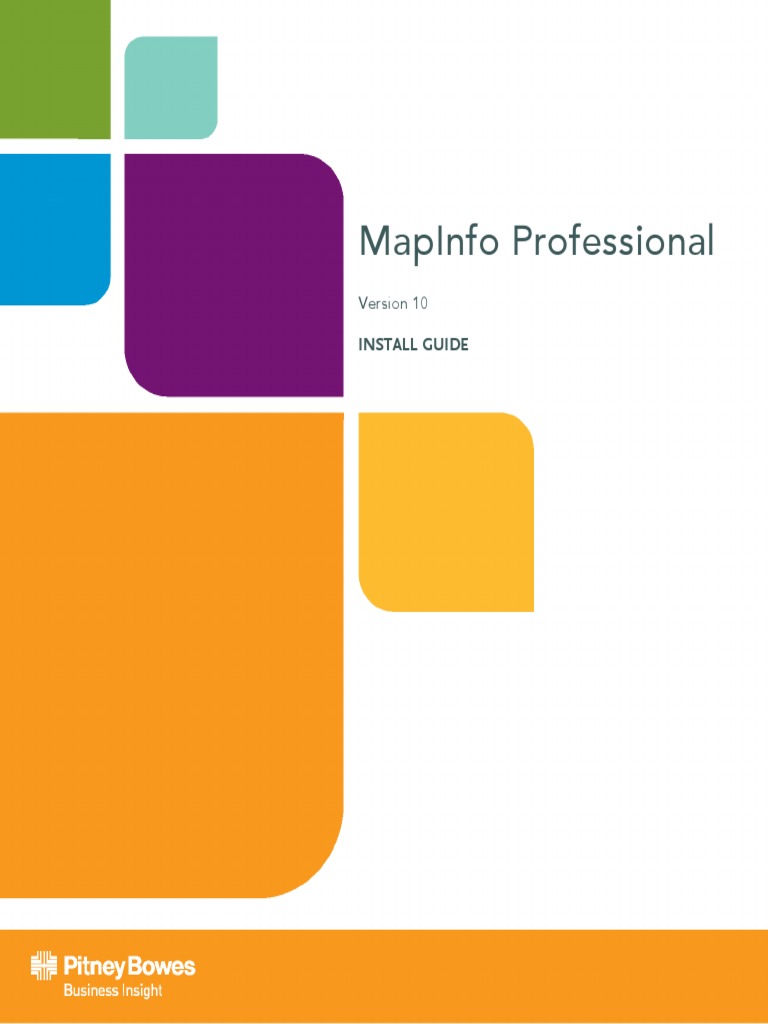Map Info Professional Install Guide | PDF | Microsoft Windows | Installation (Computer Programs)