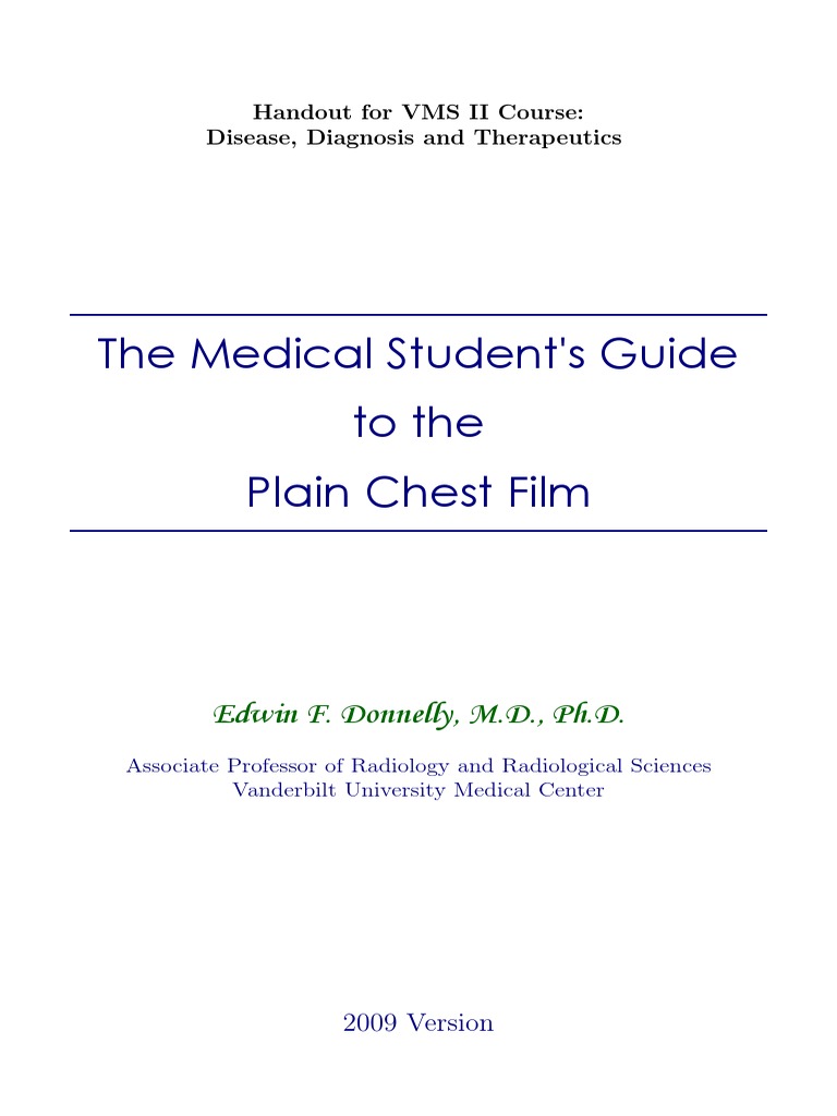 Medical Students Guide To The Plain Chest Film | PDF | Lung | Aorta