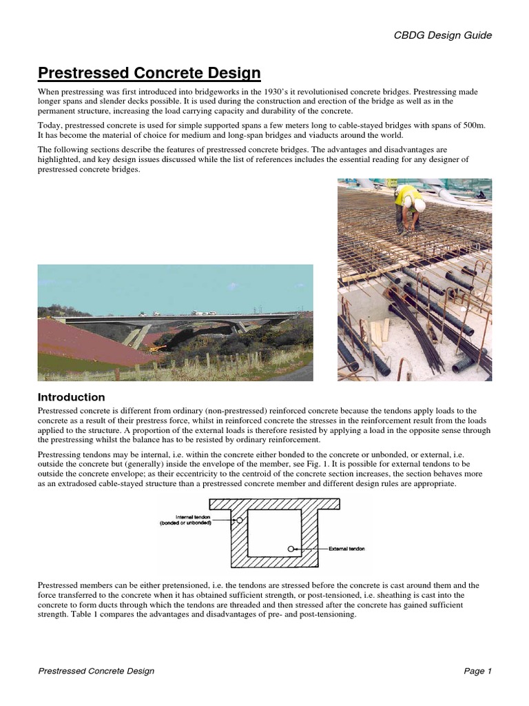 Prestressed Concrete Design (CBDG) | PDF | Prestressed Concrete | Solid Mechanics