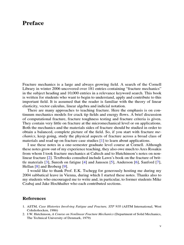 Principles of Fracture Mechanics | PDF | Fracture | Fracture Mechanics