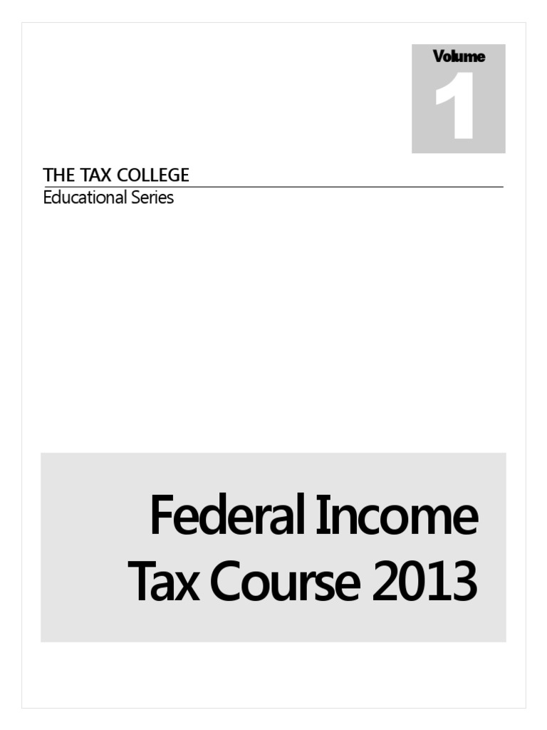 Federal Income Tax Course | PDF | Individual Retirement Account | Tax ...