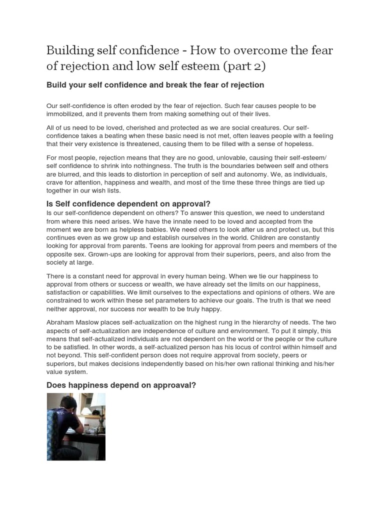 Building Self Confidence | PDF | Self Esteem | Self Actualization