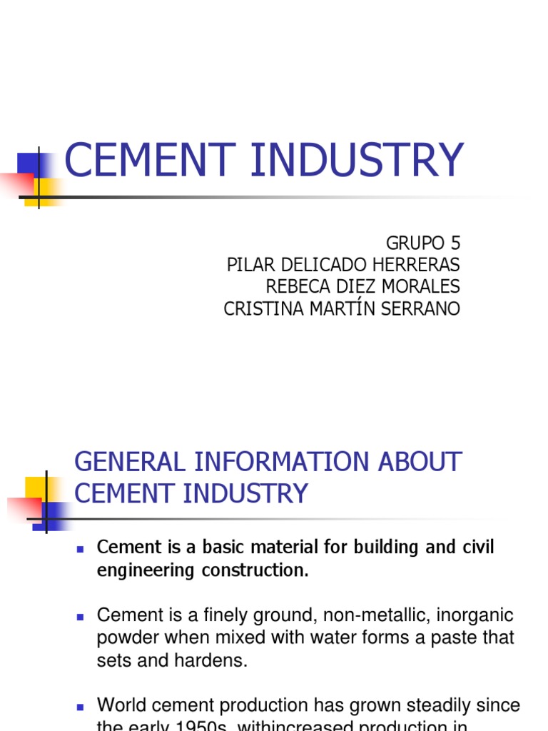 Cement Industry | PDF | Cement | Industries