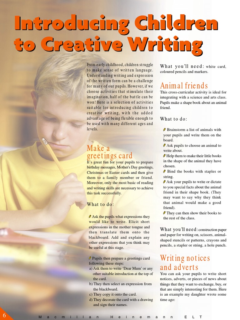 Creative Writing Activities for Kids | PDF