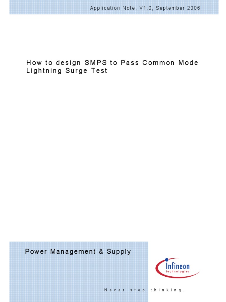 How To Make SMPS Pass Surge & Lightning Test | PDF | Transformer ...