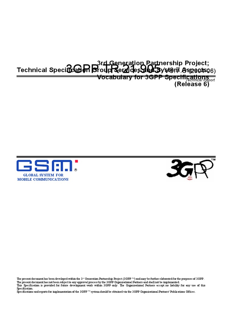 3gpp Terms Abbreviations | PDF | 3 Gpp | Computer Network
