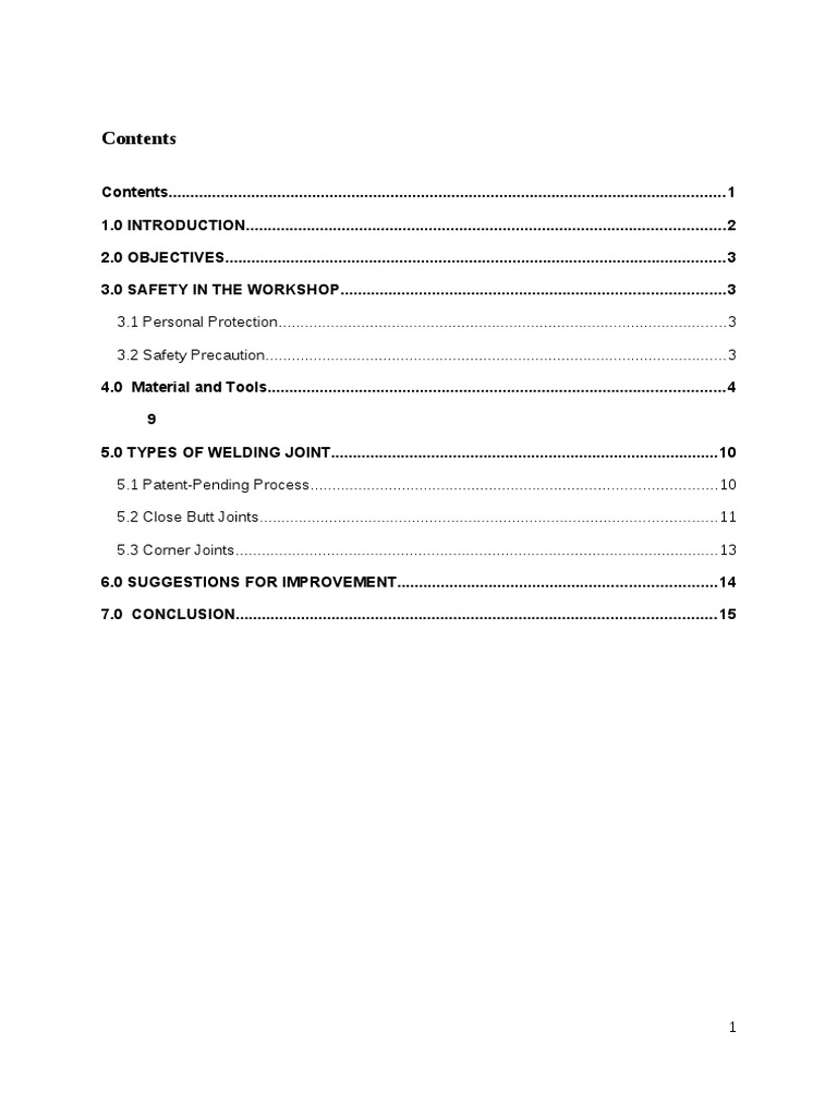 Arc Welding Report | Welding | Industrial Processes