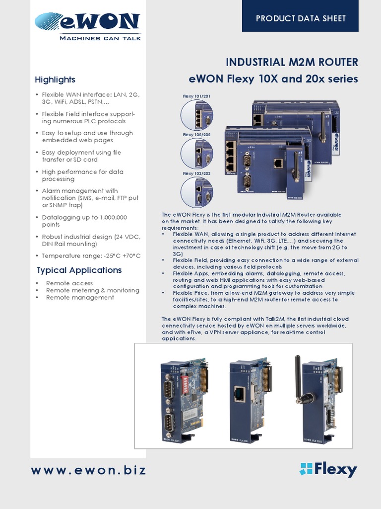 Ewon Flexy Industrial m2m Router | PDF | File Transfer Protocol ...