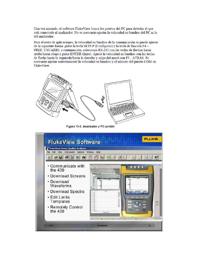 Descarga de Datos Analizador A Flukeview | PDF