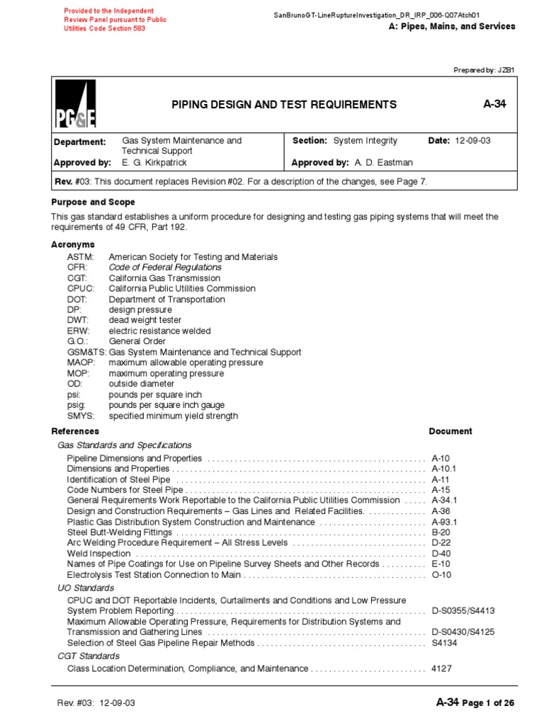 Appendix K | PDF | Leak | Pipe (Fluid Conveyance)