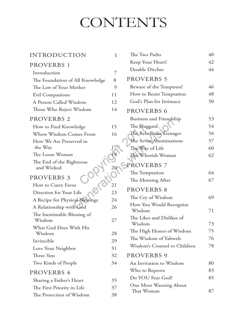 Proverbs 1 Sample | PDF | Book Of Proverbs | Wisdom