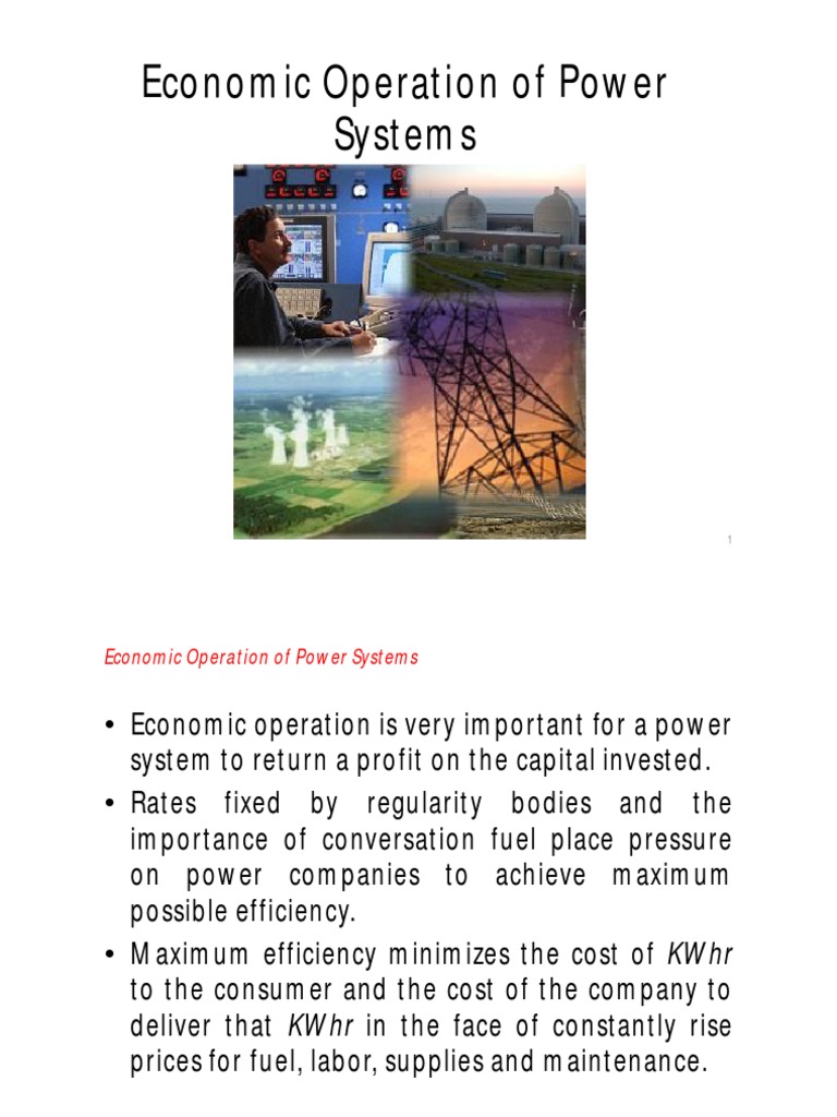 Economic Dispatch in Power Systems | PDF | Electric Power System ...
