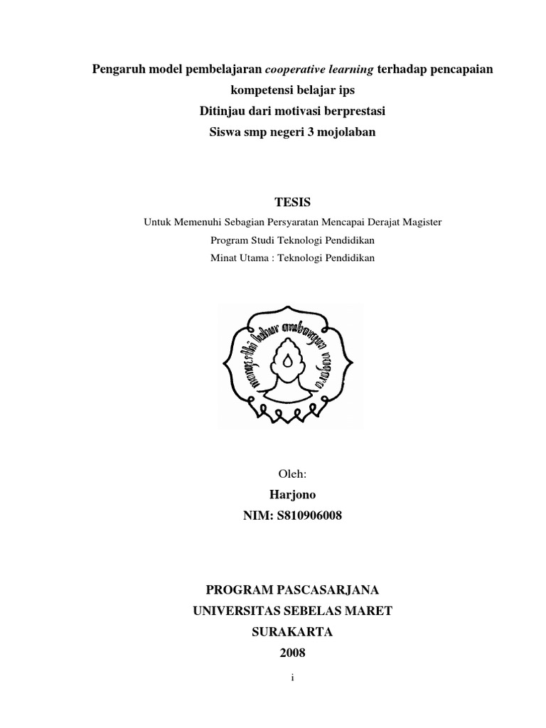 Pengaruh Model Pembelajaran Kooperatif | PDF | Karier & Perkembangan