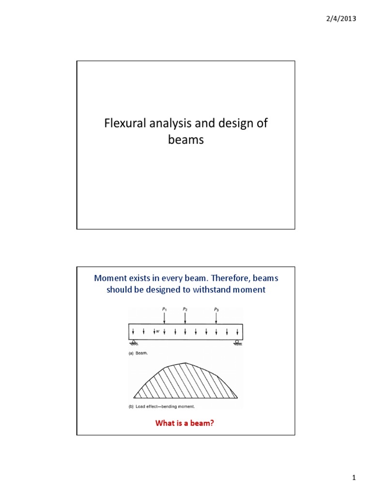 Flexural Design 1 | PDF | Beam (Structure) | Bending