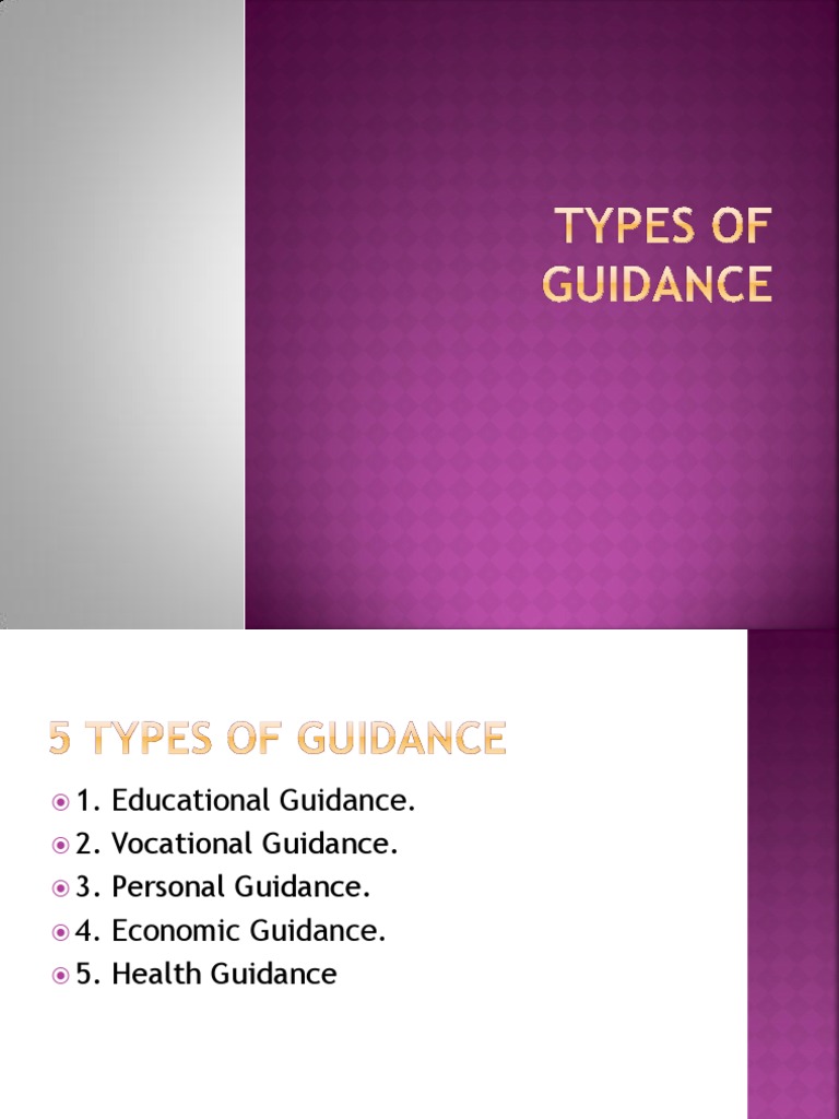 Topik2 Types of Guidance | PDF | School Counselor | Value (Ethics)