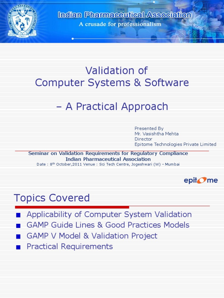 Validation of Automated Systems & Software - A Practical Approach | PDF | Verification And ...