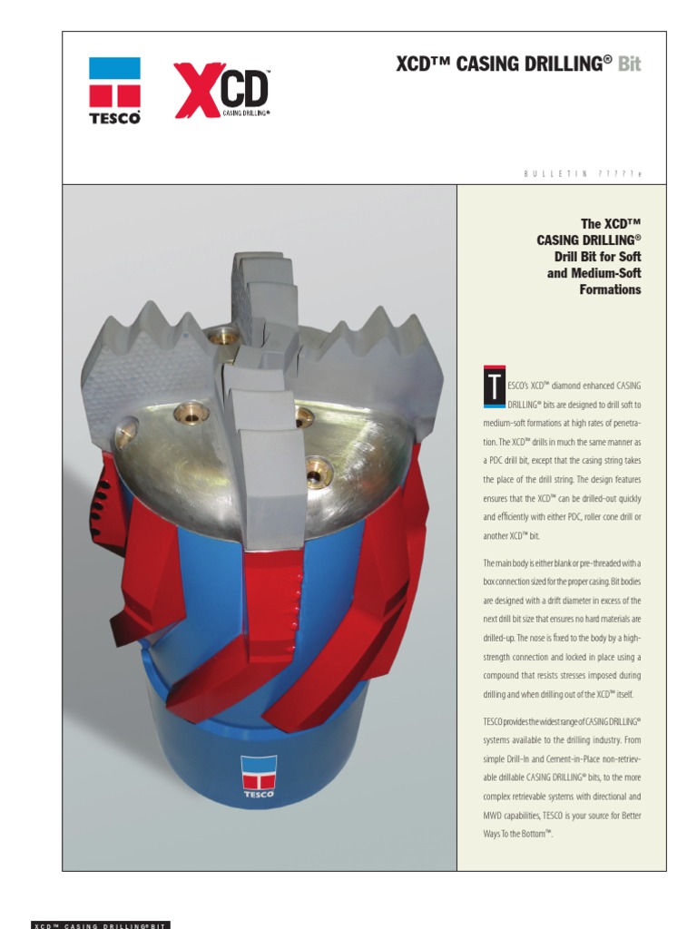 XCD DrillBit Brochure | PDF | Casing (Borehole) | Drill