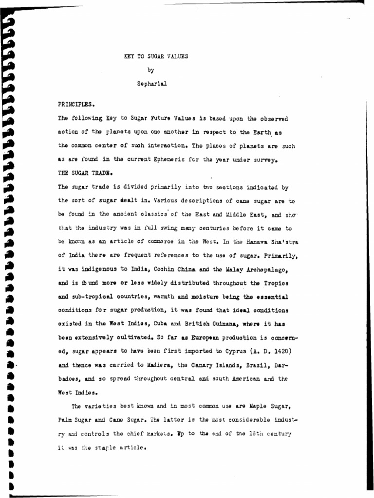 Sepharial - The Key To Sugar Values | PDF | Divination | Esoteric Cosmology