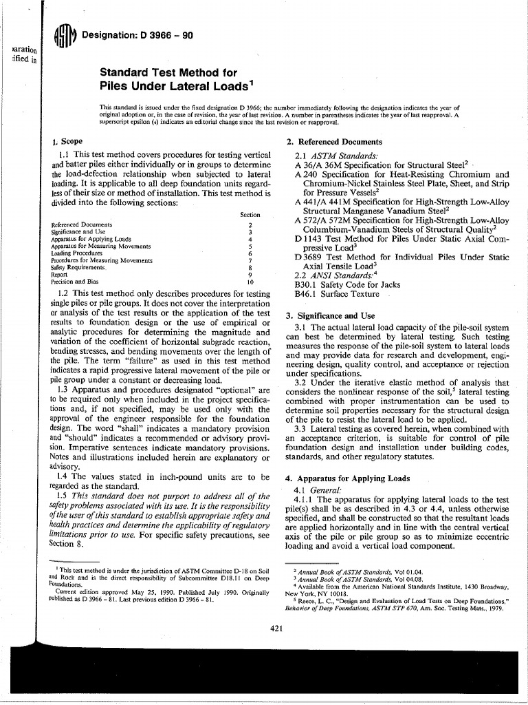 Astm D 3966-90 | PDF