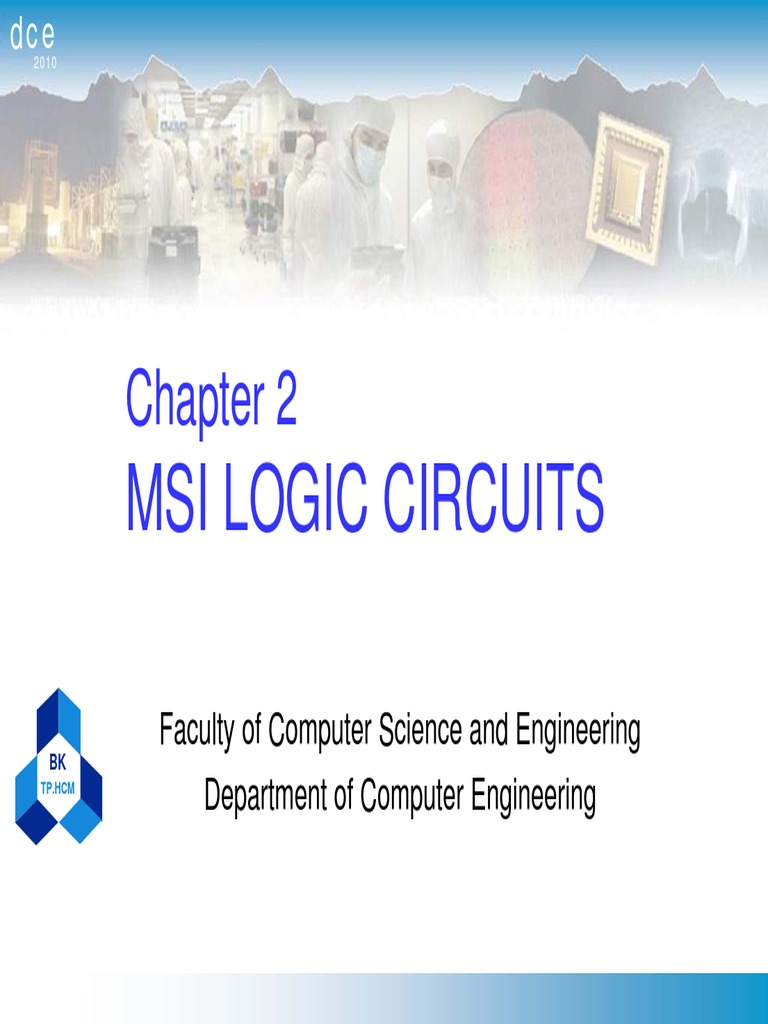 Chapter2 MSI Logic Circuit | PDF | Computer Architecture | Electrical ...
