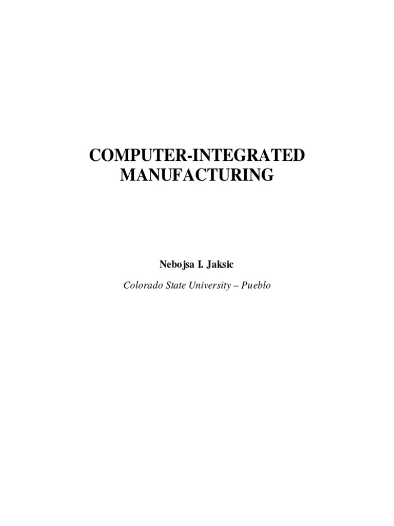 Computer Integrated Manufacturing | PDF | Automation | Relay