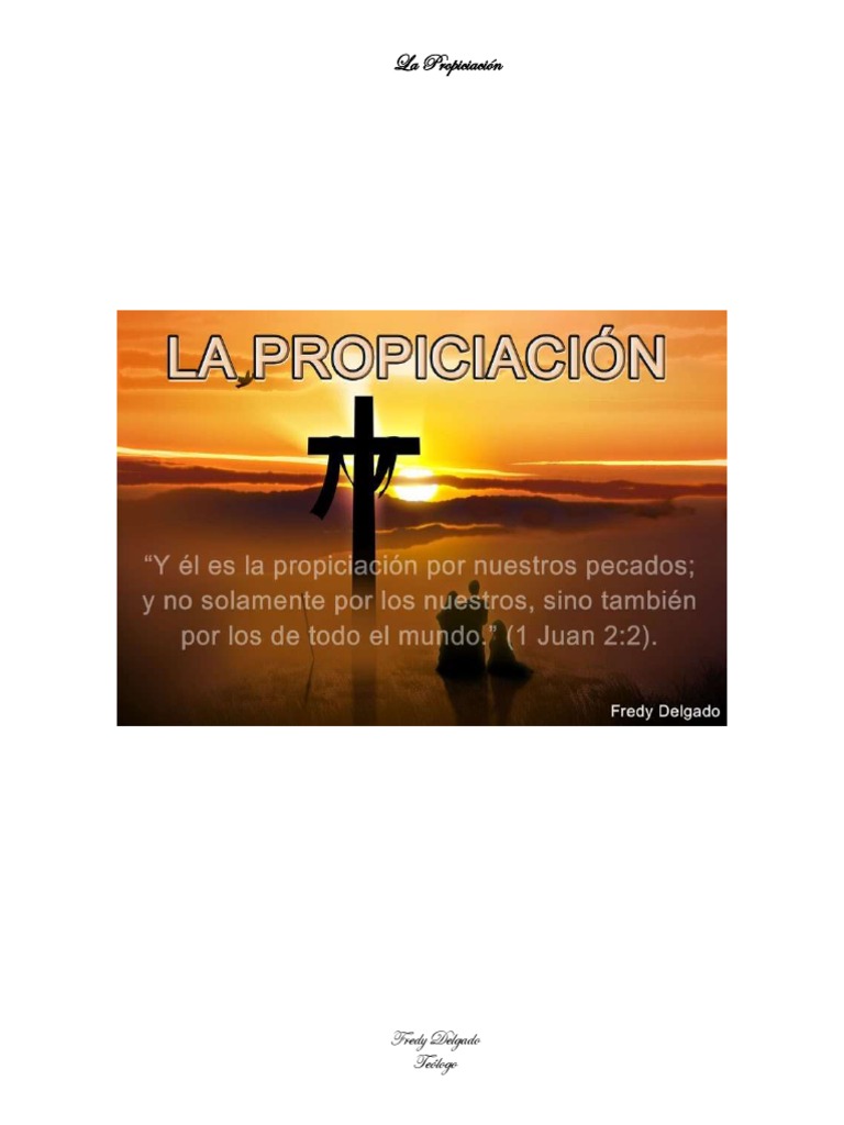 La Propiciación | PDF | Creencia religiosa y doctrina | Teología
