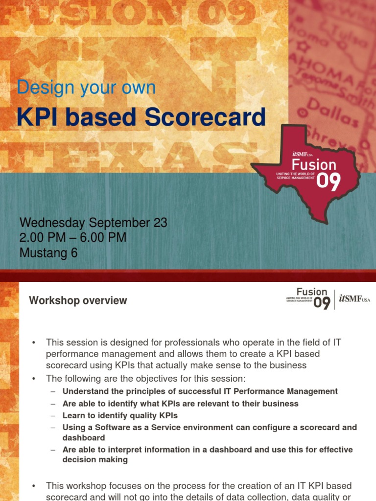 Design Your Own KPI Based Scorecard | PDF | Performance Indicator | Itil