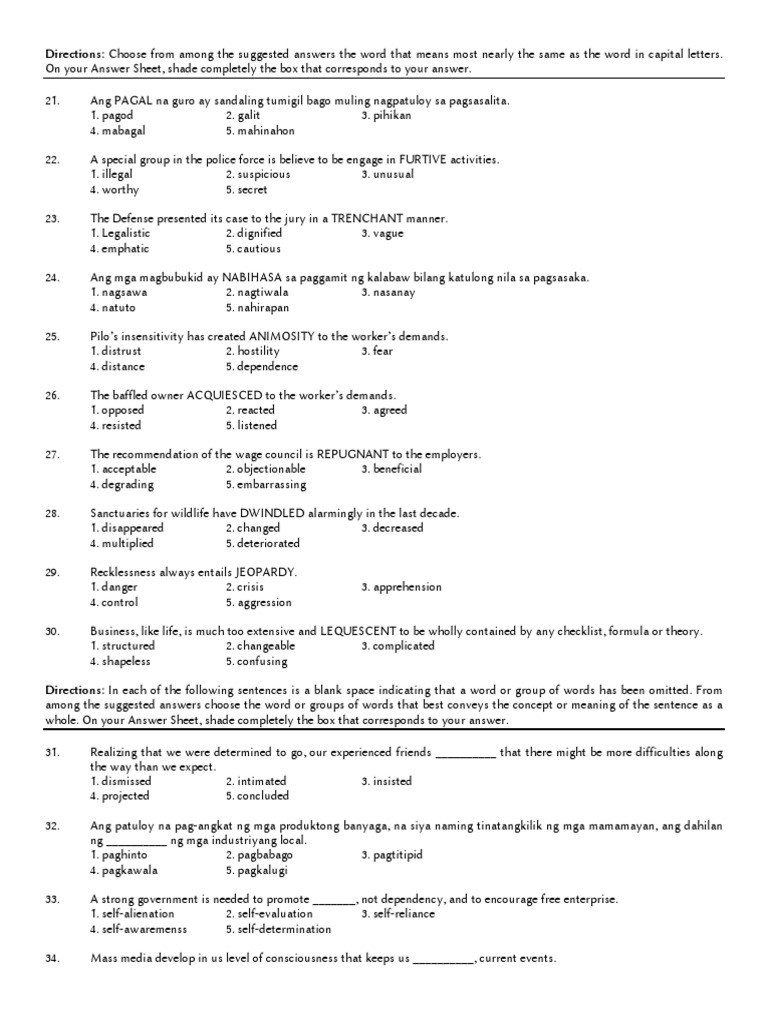 Civil Service Reviewer | PDF | Wellness