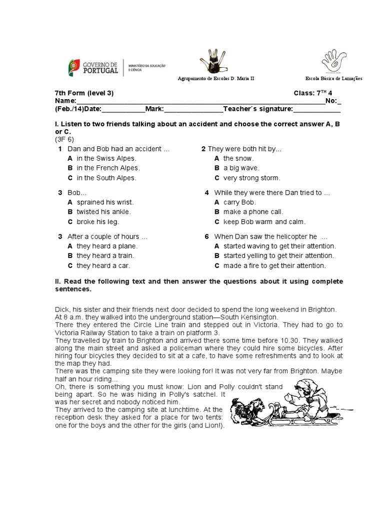 II. Read The Following Text and Then Answer The Questions About It ...