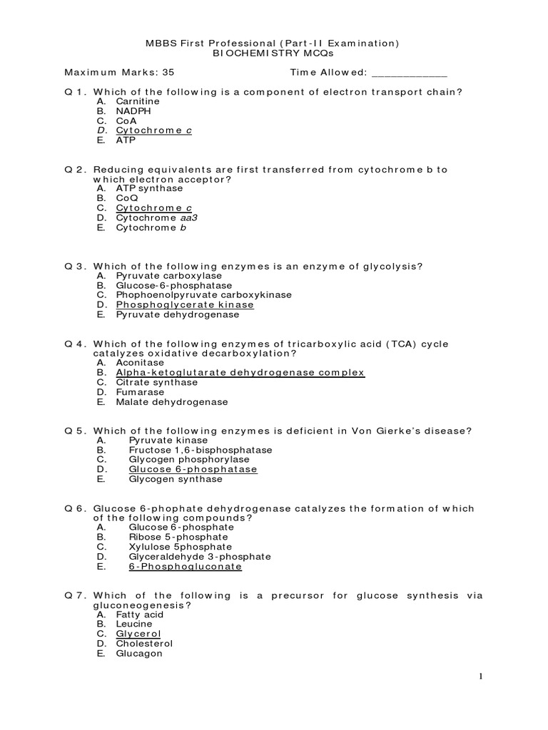 Biochemistry II MCQ | PDF | Biosynthesis | Directionality (Molecular ...