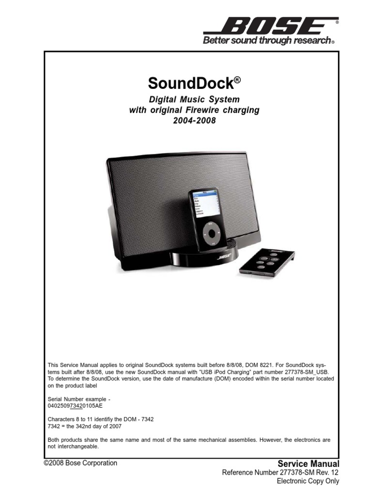 Bose Sounddock Serial Number Check - lasopaapple