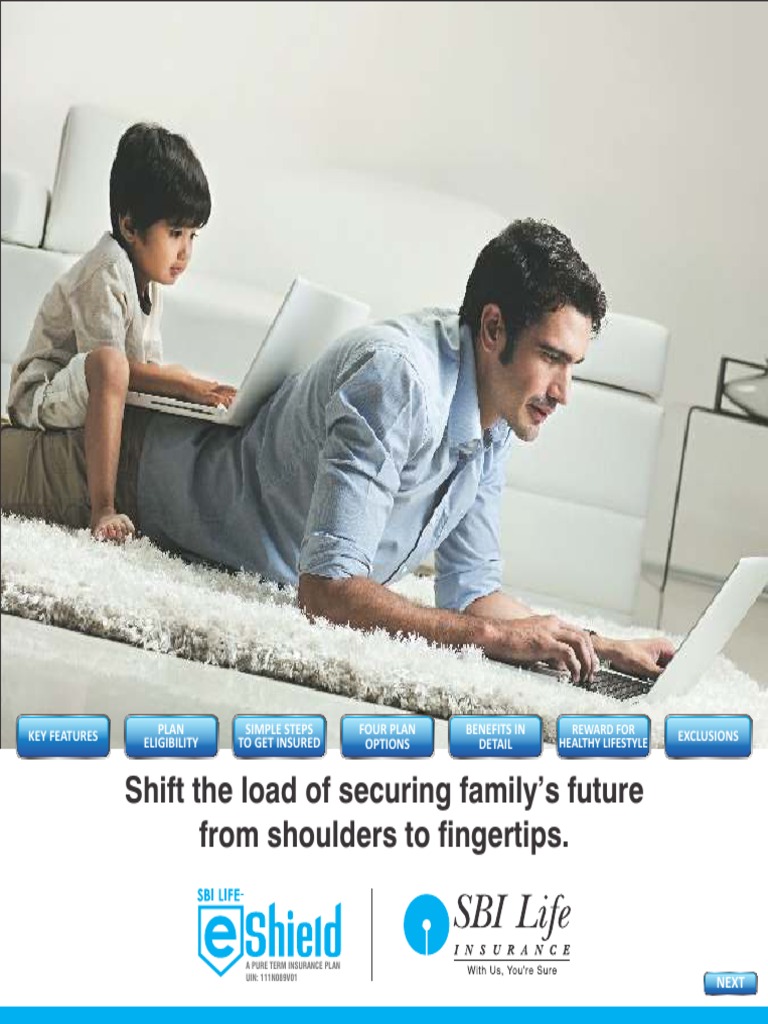 Eshield Brochure New Ver - SBI LIFE Insurance | PDF | Insurance | Life ...