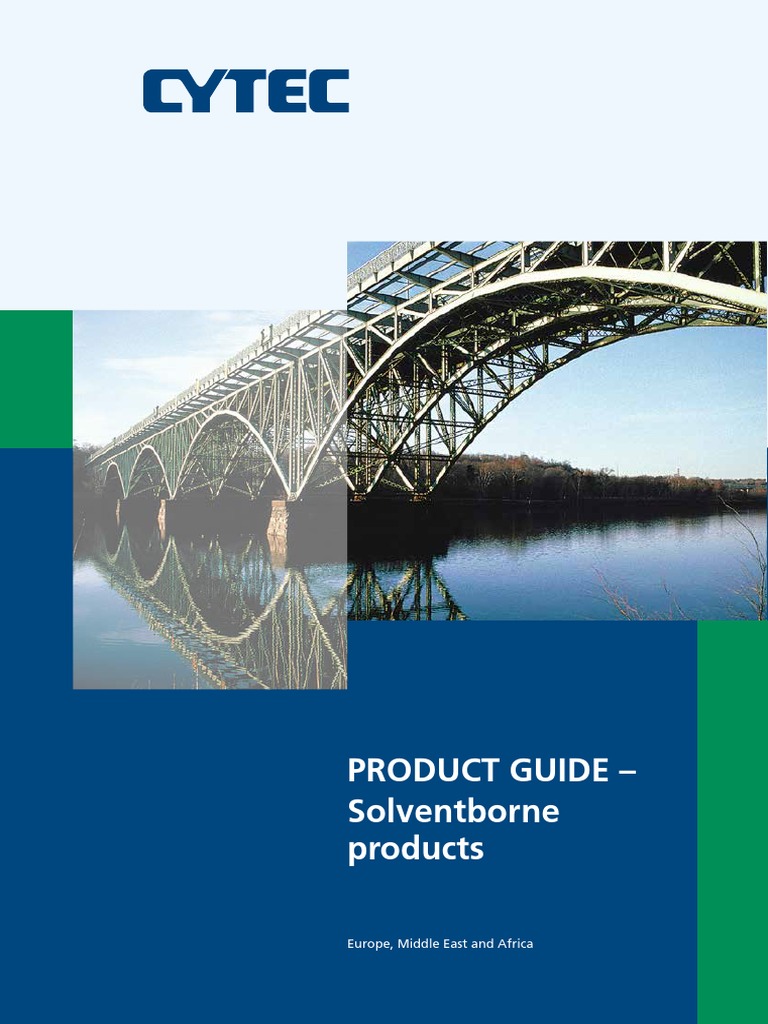 Product Guide Solventborne Products Cytec | PDF | Paint | Epoxy