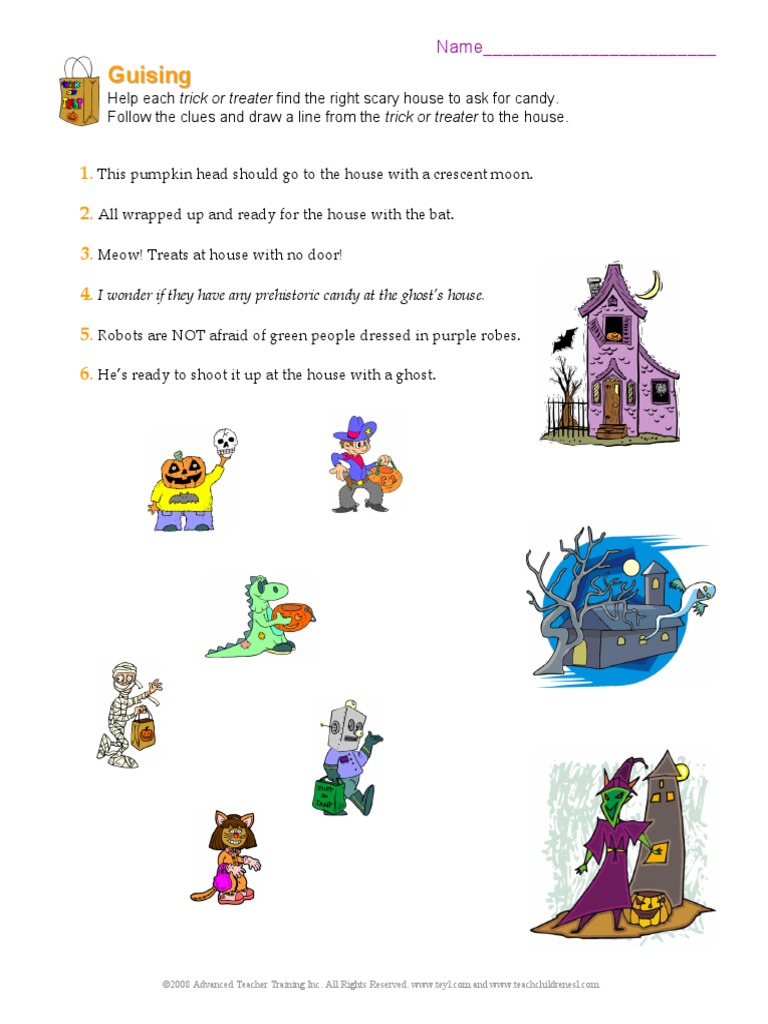 Halloween Reading Comprehension | PDF | Home & Garden | Wellness