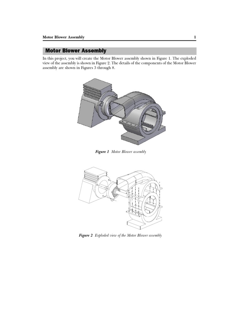 Motor Blower Assembly Guide | PDF