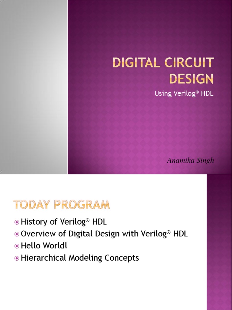 Verilog | Download Free PDF | Hardware Description Language | Logic Synthesis