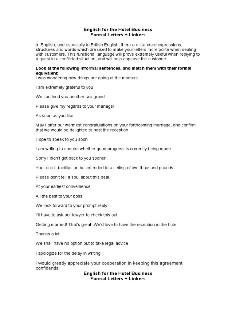 Letters and Linkers | PDF | English Language