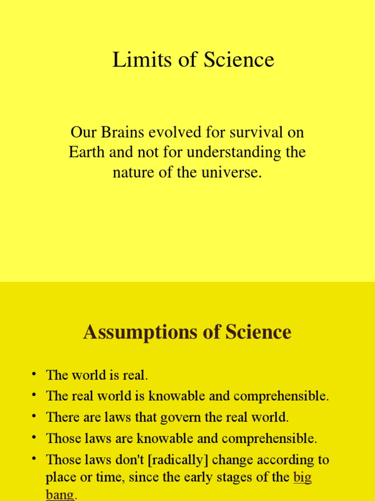 Limits of Science | PDF | Academic Discipline Interactions | Theory