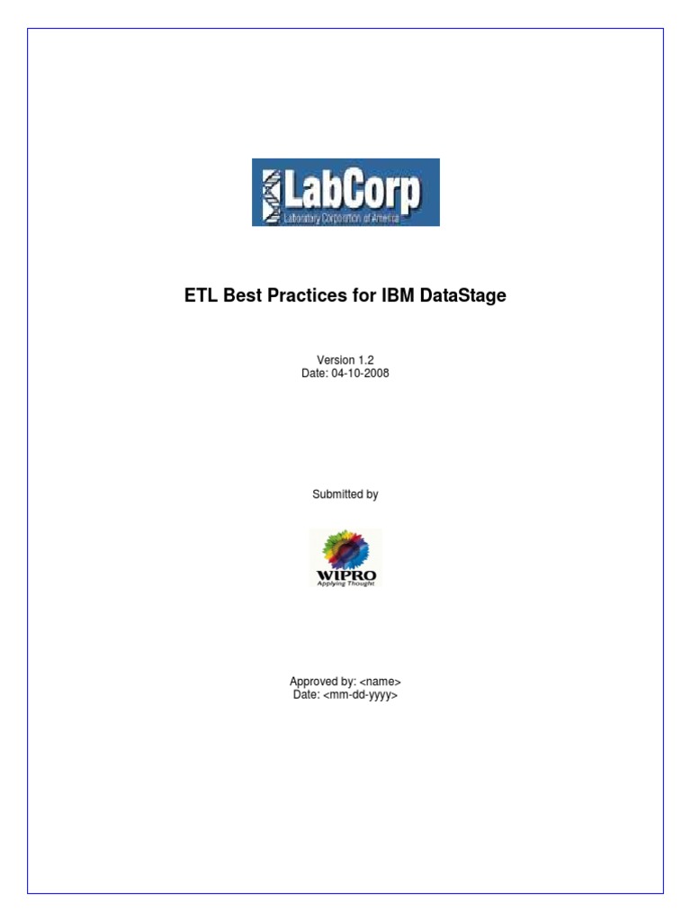 ETL Best Practices For IBM DataStage 8.0 | PDF | Filename | Databases