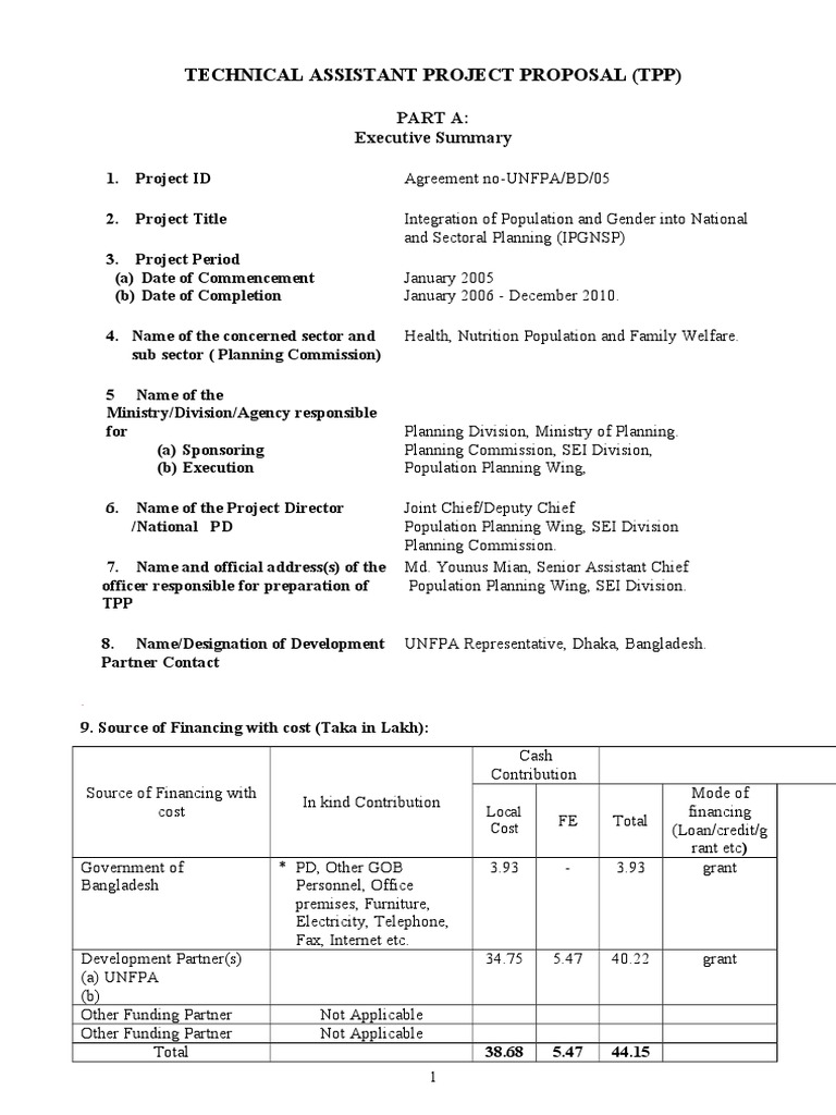 Sample TPP | PDF | Business