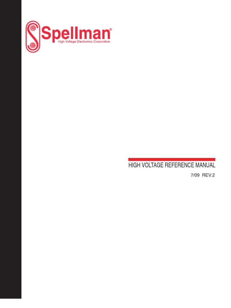 High Voltage Reference Manual | PDF | High Voltage | Power Supply