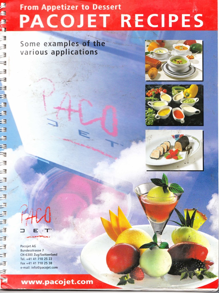 Pacojet Recipe Guide and Tips | PDF | Pesto | Spaghetti