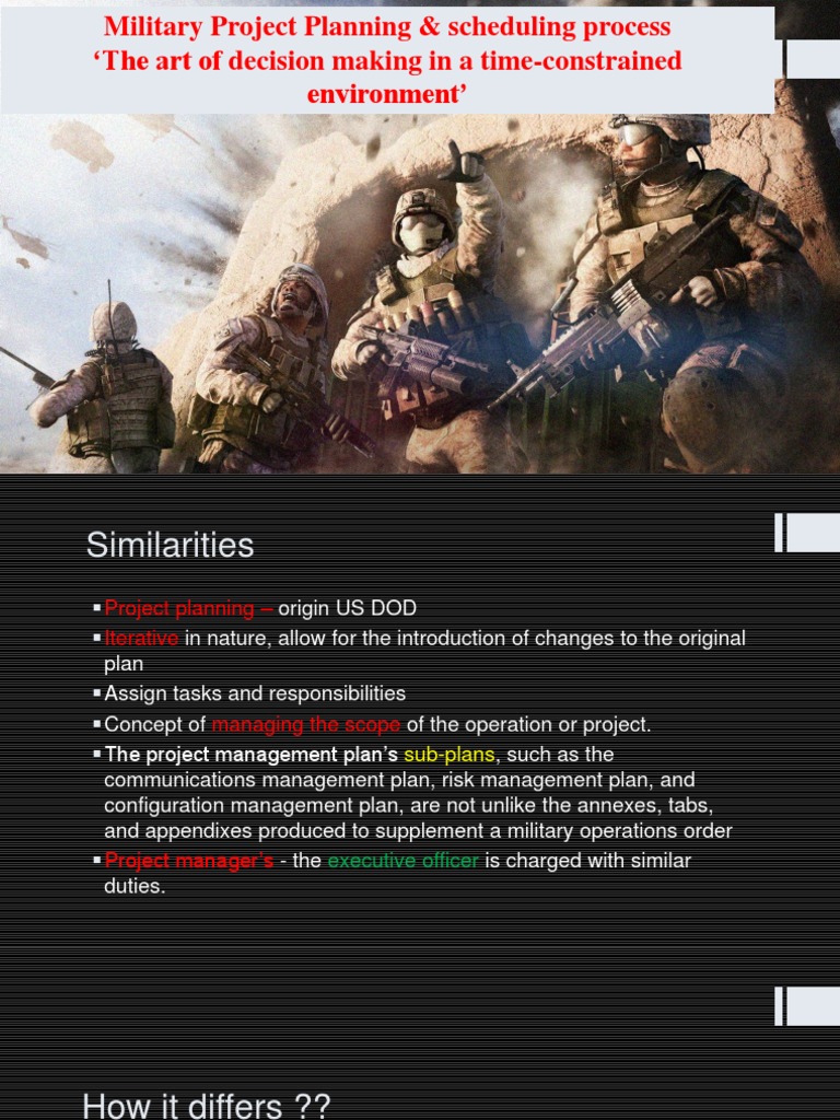 Military Decision Making Process | PDF | Decision Making | Operational ...