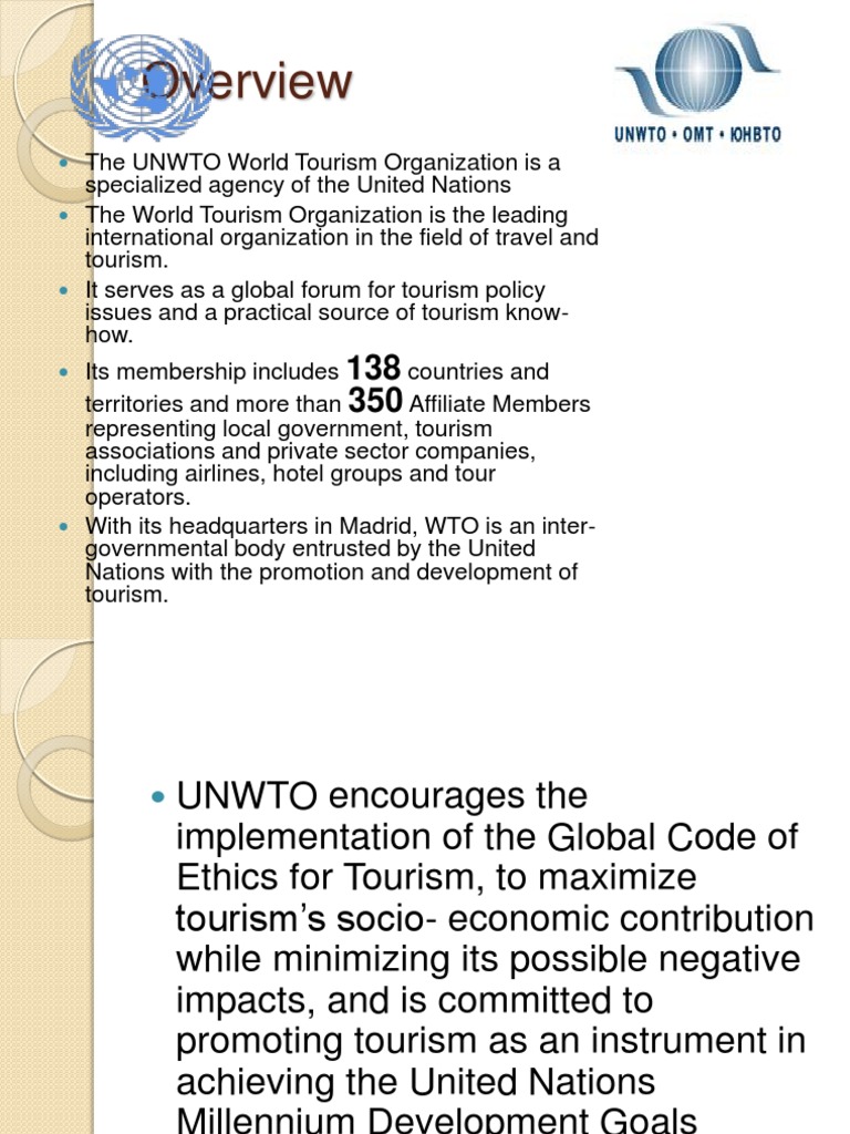 United Nation World Tourism Organization (UNWTO) | PDF | International ...